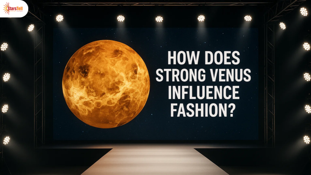 How does a strong Venus influence your dressing sense?